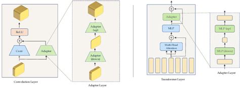 Adapter Layers Used For Convolution Based Left And Transformer Based