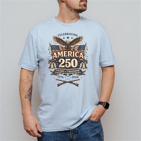 Usa 250th Anniversary Shirt Vintage American Birthday Tee Usa Independence Day Shirt America