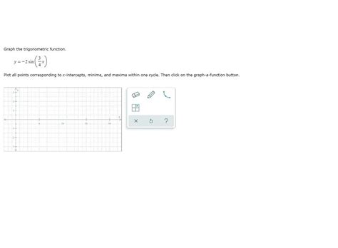 solved graph the trigonometric function y 2 sin x plot