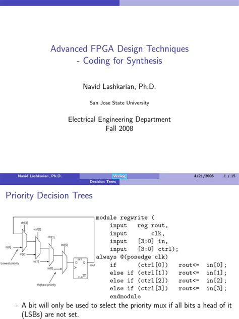 Coding For Synthesis Pdf Electronic Design Electronic Engineering