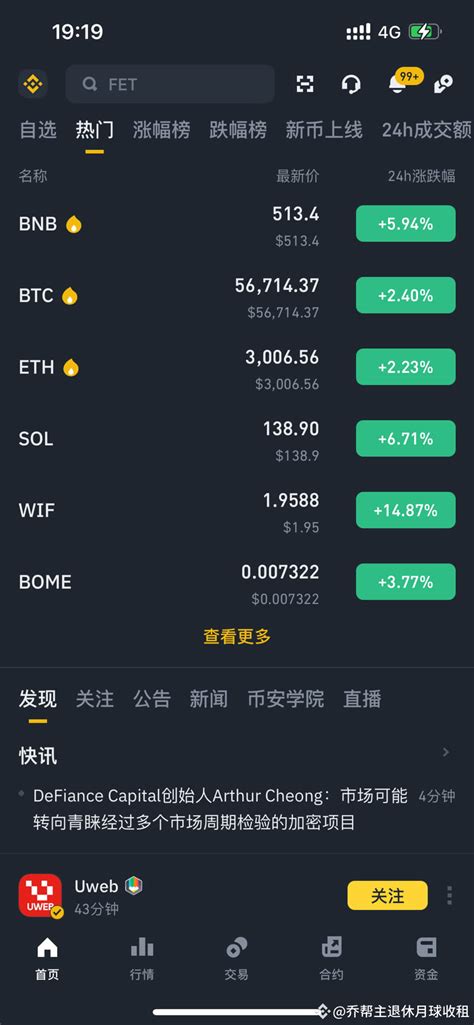 There Is Nothing To Say About Auntie Dabing Btc Eth Ther 乔帮主退休月球收租 On Binance Square