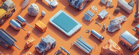 Smartphone Controlling Mining Industry Automation And Remote Control Concept Premium Ai