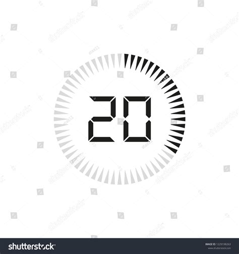 Digital Timer Clock Watch Design Vector Stock Vector Royalty Free 1229198263 Shutterstock