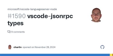 Vscode Jsonrpc Types · Issue 1590 · Microsoftvscode Languageserver