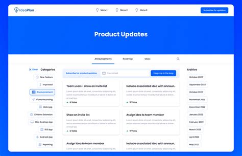 Product Updates Ui With Announcement View By Pierluigi Giglio On Dribbble