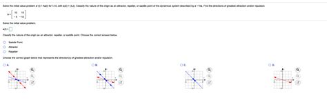 Solved Solve The Initial Value Problem X T Ax T For T2 Chegg Com