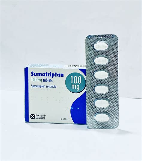 Sumatriptan 100mg Tablets X 6 Medecify