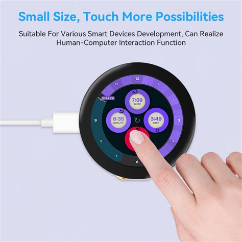 crowpanel esp32 display 1 28 r inch 240 240 round ips display