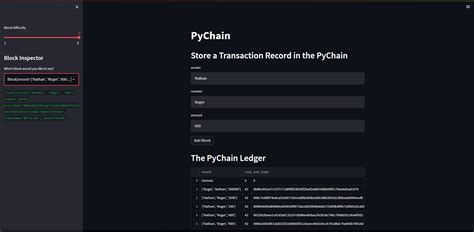 GitHub Roger Hull Blockchain Ledger Using Streamlit To Demo Blockchain Technology