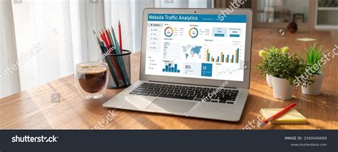Computer Software Website Traffic Analytics Data Stock Photo 2569406689
