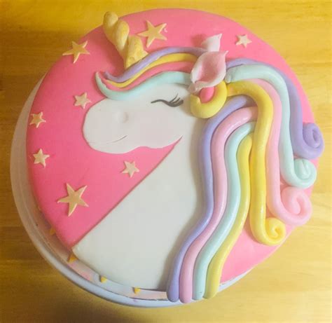 Pink Unicorn Birthday Cake Etsy