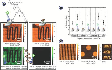 Example For The Spatially Resolved Patterning Of Surfaces Via