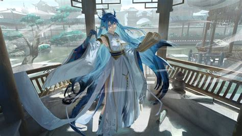 Gyoukan Jfxc Ling Arknights Ling It Does Wash The Strings Arknights Arknights Wall