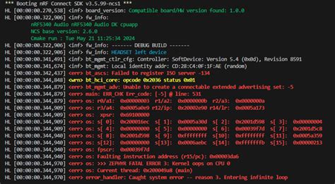 Applicationsnrf5340audio Error 134 Nordic Qanda Nordic Devzone Nordic Devzone