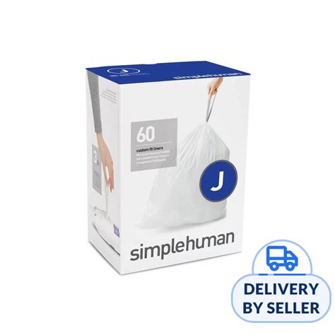 Simplehuman Code J Custom Fit 30 45l Bin Liners 60 Liners Ntuc