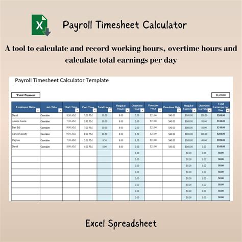 Employee Payroll Calculator Payroll Timesheet Calculator Payroll