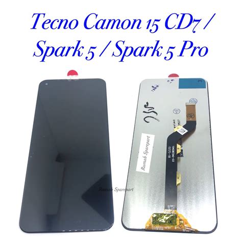 Lcd Touchcreen Tecno Camon 15 Cd7 Spark 5 Spark 5 Pro Fullset Lazada Indonesia