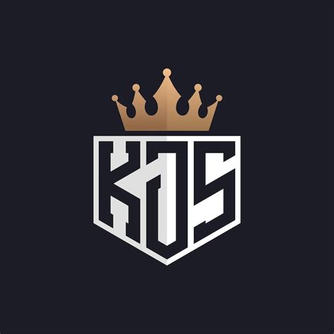 Premium Vector Luxury Kjs Logo With Crown Elegant Initials Kjs Letter