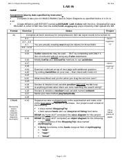 IOOP Lab Doc Intro To Object Oriented Programming Bo Sun LAB NAME Assignment Due By Date