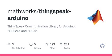 GitHub Mathworks Thingspeak Arduino ThingSpeak Communication Library For Arduino ESP And