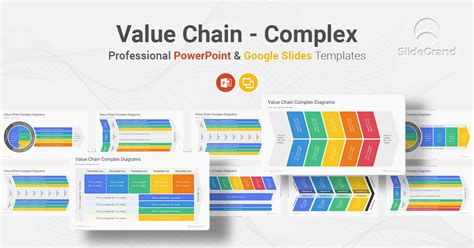 Value Chain Complex Diagrams PowerPoint Template Designs SlideGrand