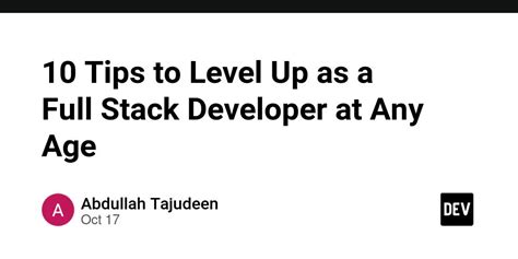 bilal awan on linkedin 10 tips to level up as a full stack developer