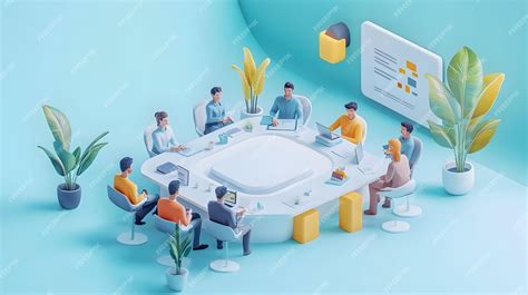 3d Ai Powered Employee Training Session Concept As A Candid Capture Of A Team Engaged In An Ai