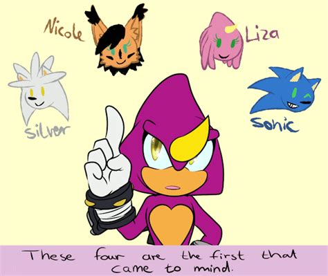 Is There Anyone Youre Good Friends With Outside Of The Chaotix Question Time With Espio On