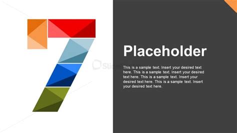 Numbered Slide Separators Seven - SlideModel