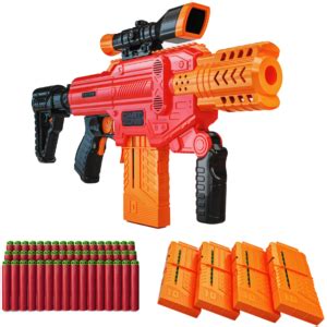 Spectrum Motorized Clip Fed Blaster Value Set Dart Zone Compatible With NERF Darts