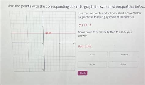 Solved Use The Points With The Corresponding Colors To Graph