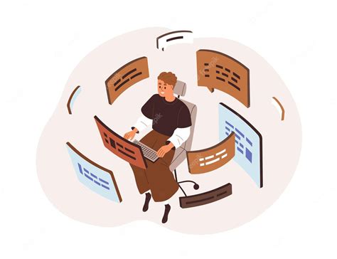 Premium Vector Cms Development Concept Administration Of Content Management System