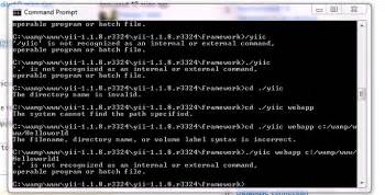 Php Failed To Install Yii Framework In Windows Stack Overflow