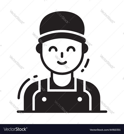 Worker Icon Single Avatar Royalty Free Vector Image