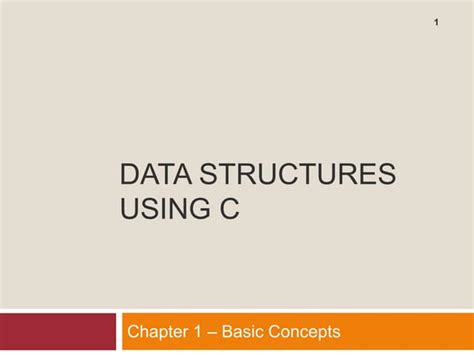 Data Structures Using C Ppt