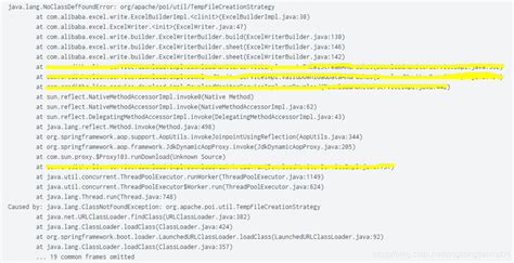 使用easyexcel报错noclassdeffounderror org apache poi util