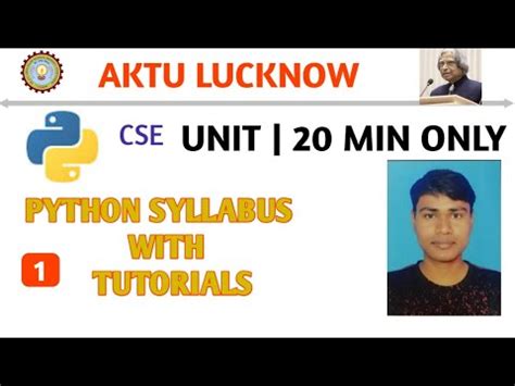 PYTHON PROGRAMMING AKTU UNIT CSE TH SEMESTER Python Programming SyllybusWise Whole Unit