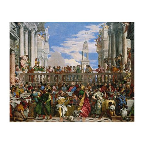 Print Veronese The Wedding Feast At Cana 1562 1563 24x30cm