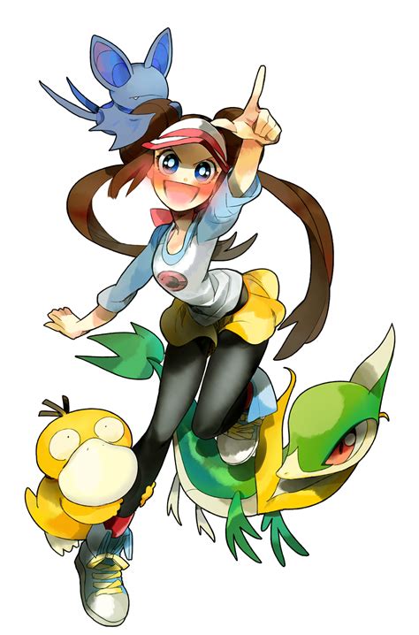 Gh Ront Psyduck Rosa Pokemon Servine Zubat Nintendo Pokemon