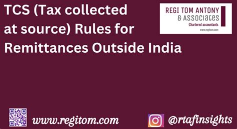 Tcs Tax Collected At Source Rules For Remittances Outside India