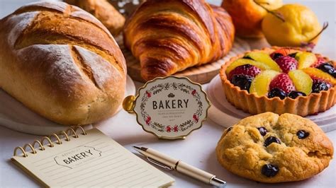 Flat Lay Bakery Composition With Copyspace Premium Ai Generated Image