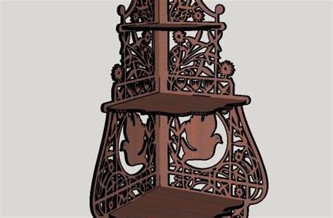Free Corner Shelf Cnc Cut File Download DXF DOWNLOADS Files For Laser Cutting And CNC Router