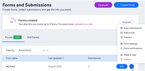 wix forms managing your forms from the dashboard help center
