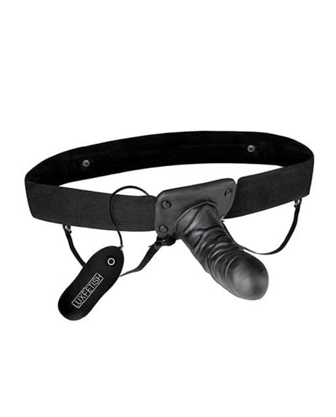 Lux Fetish Unisex Vibrating Hollow Strap On Dildo Adamandeve