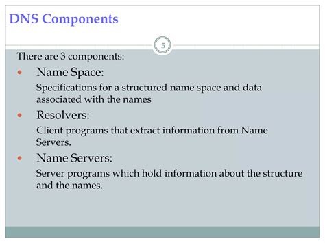 dns domain name system ppt