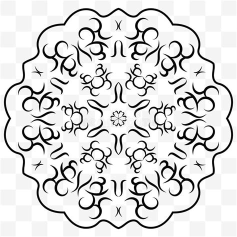 A Universal Circular Symmetrical Element For A Pattern Original Ornament Isolated Objects