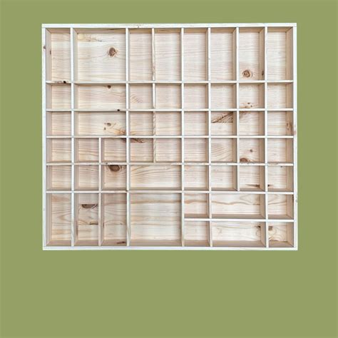 Settekasse I Ubehandlet Furu Oppbevaring Og Lagring I Tre