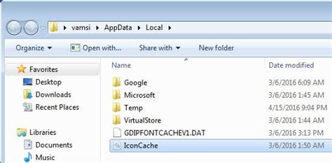 How To Rebuild Broken Icon Cache In Windows