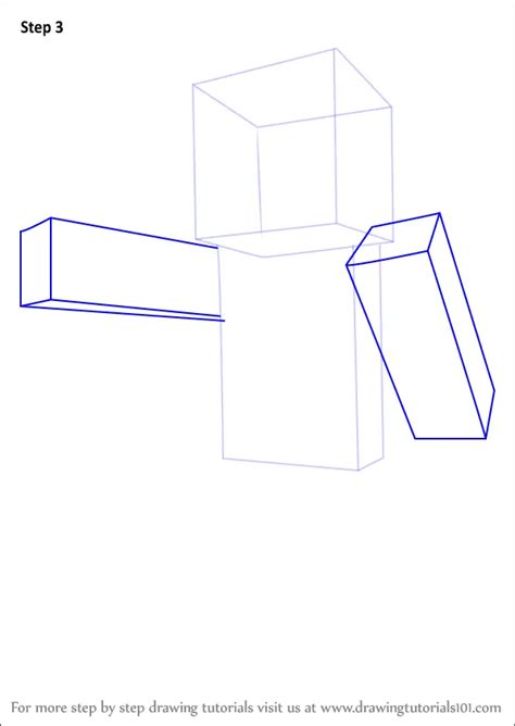 Learn How To Draw Steve From Minecraft Minecraft Step By Step
