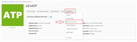 Securing Autonomous Database Using Access Control List K21academy